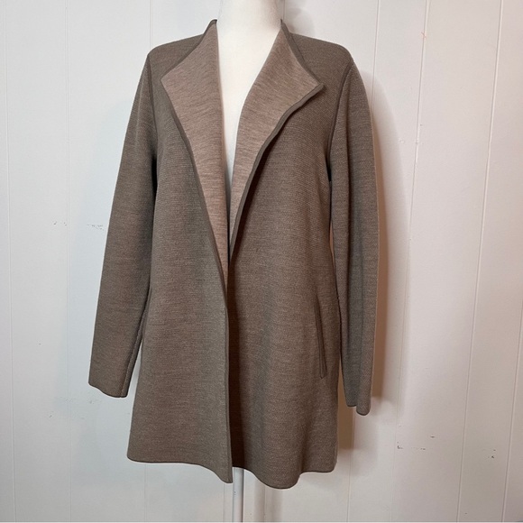 Talbots | Sweaters | Talbots Pure Merino Wool Cardigan In Beige Long ...